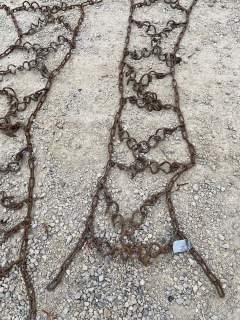 Universal Rear Tractor Tire Chains Chain set 8' x 21" IH Farmall Ford ...