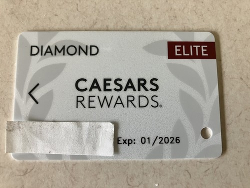 CAESARS CAESAR'S TOTAL REWARDS DIAMOND ELITE PLAYERS CLUB CARD MALE ...