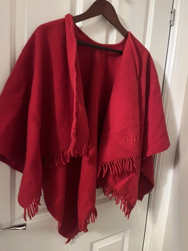 Moschino Red Wool Shawl | eBay