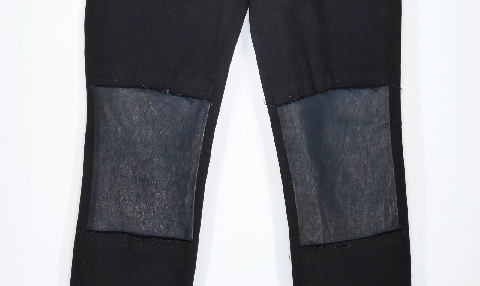 J Brand Beatnik Skinny Jeans Pieced Black Lamb Leather in Vicious ...