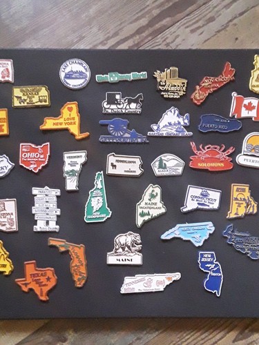 36 Vintage Souvenir Refrigerator Magnet Collection Travel Destinations ...