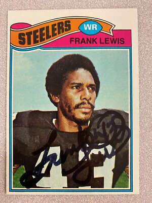 Frank Lewis signed PITTSBURGH STEELERS card 1977 Topps | eBay
