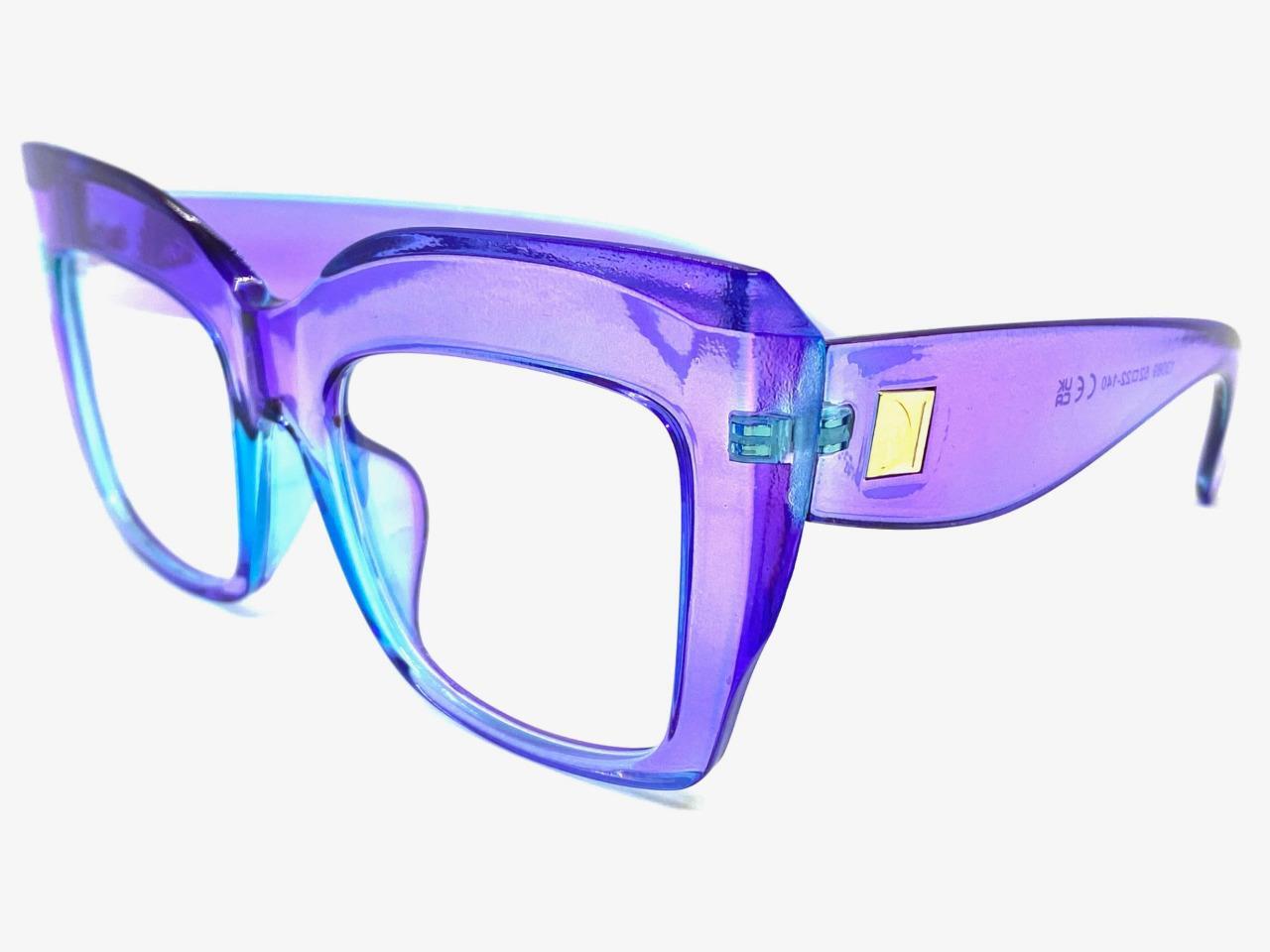 Womens Oversized Exaggerated Retro Clear Lens EYE GLASSES Big Thick ...