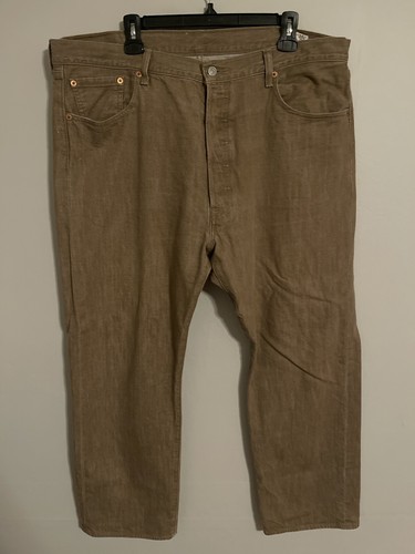Levi's 501 White Oak Cone Denim Button Fly Tan Beige Jeans - Men's ...
