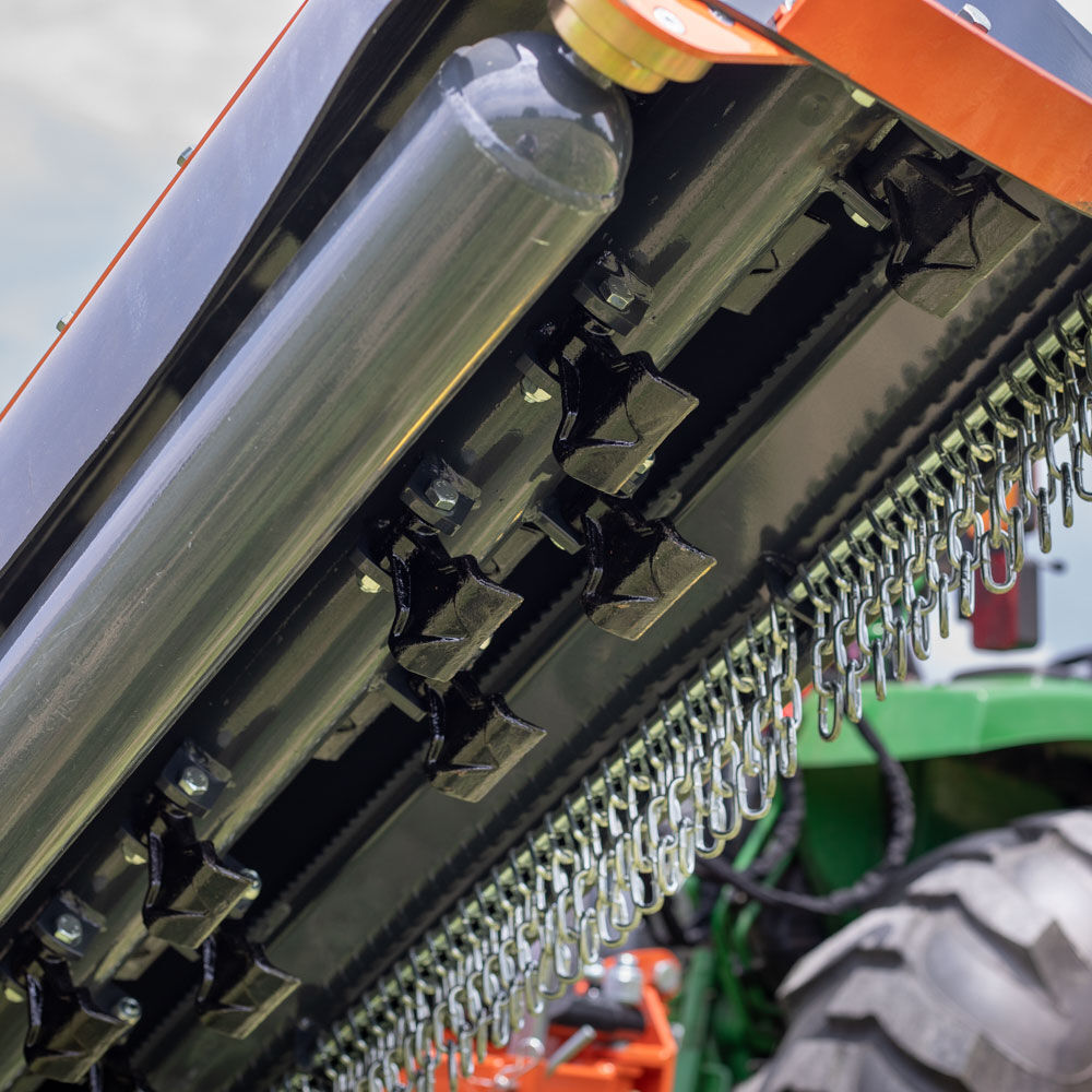 Titan Attachments 3 Point 65" Offset Flail Ditch Bank Mower for Cat 1 ...