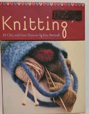 Knitting To Go 25 Chic And Easy Patterns On Cards By Kris Percival | eBay
