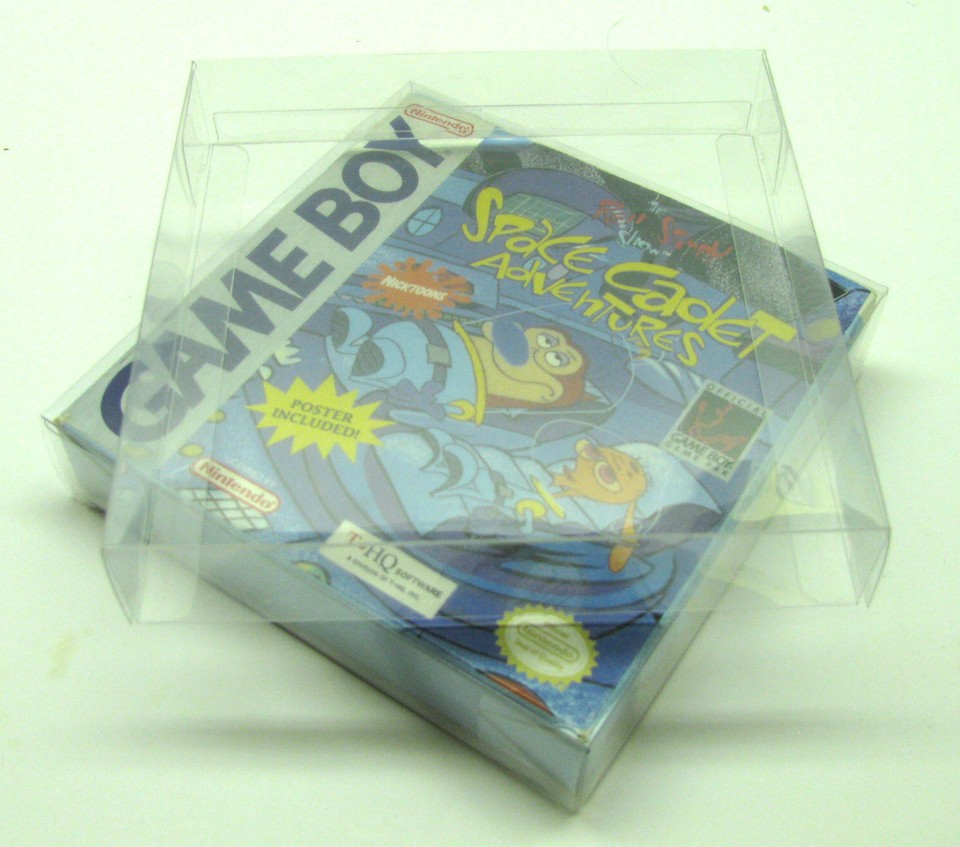 50x NINTENDO GAME BOY CLEAR PROTECTIVE BOX PROTECTOR SLEEVE CASE -FREE ...