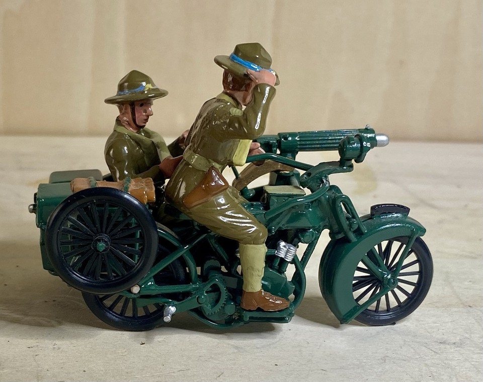 Britains Toy Soldiers — Vickers Machine Gun On Motorcycle With Sidecar ...