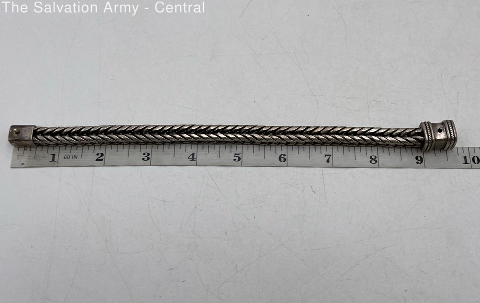 Modern 925 Sterling Silver Fine Jewelry Braided Chain Bracelet 100g | eBay