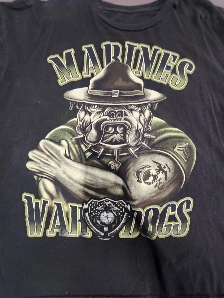 MARINES BULLDOG WAR DOGS SEMPER FI NEVER RETREAT NEVER SURRENDER T ...