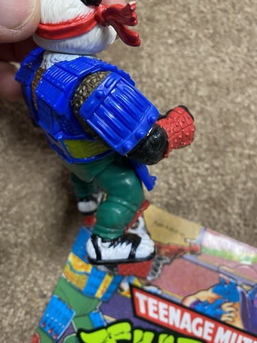 Vtg TMNT Panda Khan Unpunched Portrait Card Back Figure Ninja Turtles ...