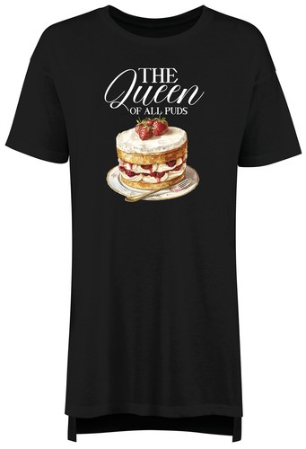 Victoria Sponge Cake Nightie Women The Queen of all Puds Ladies Night ...