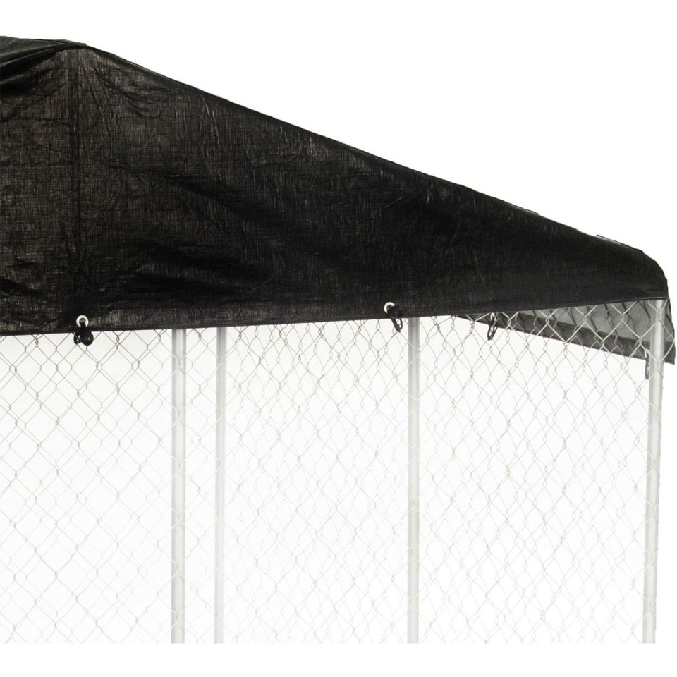 WeatherGuard 10' x 10' Outdoor Dog Enclosure Waterproof Roof Cover ...