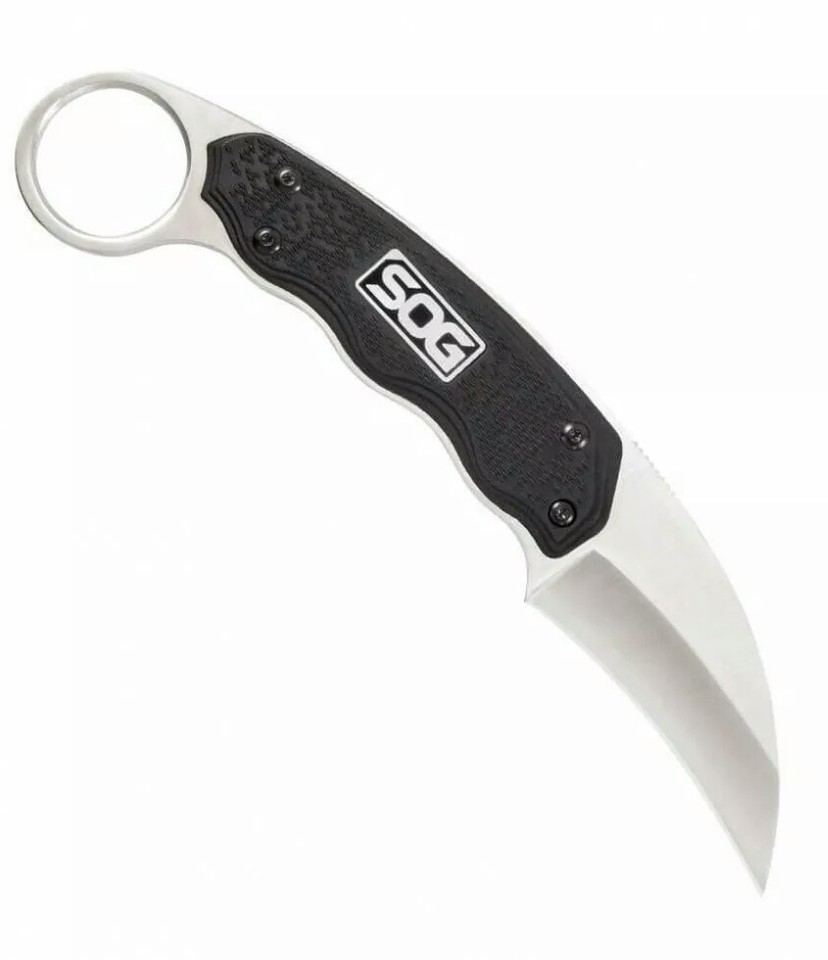 Sog gambit tactical fix blade karambit.hard sheath with 360 belt clip ...