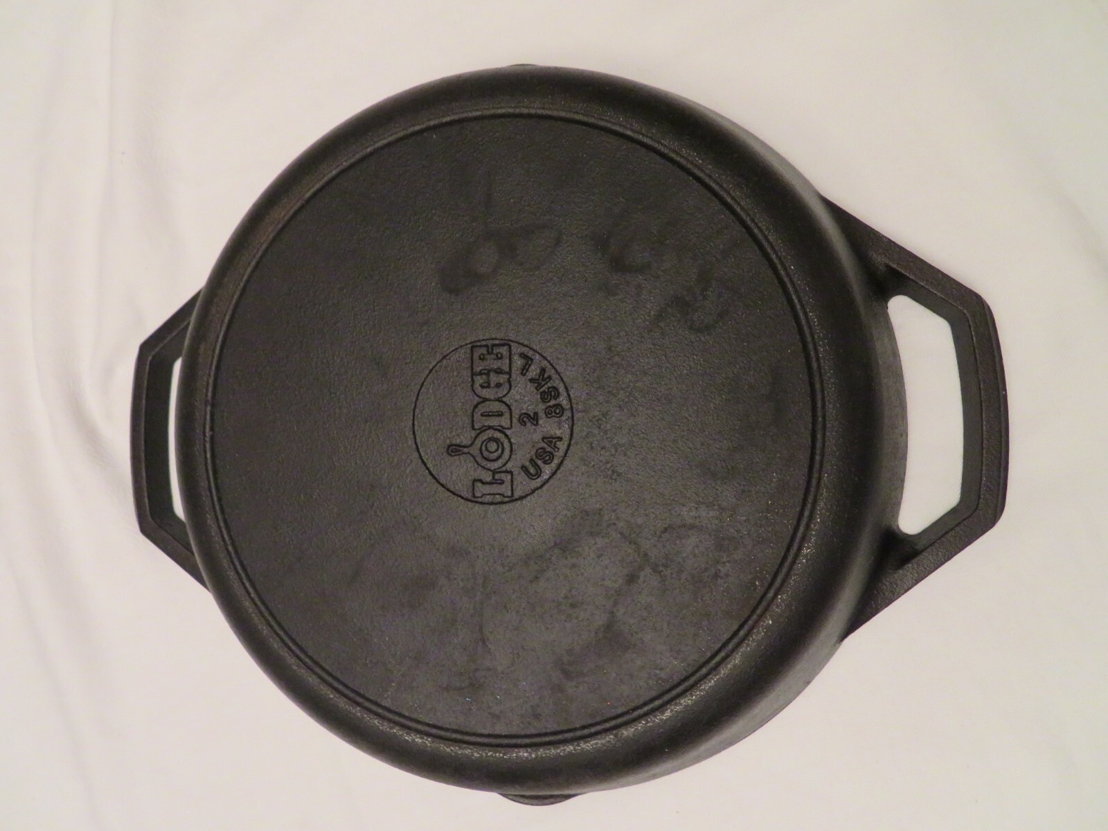 LODGE CAST IRON SKILLET 10.25" 1896 WITH HEAT RING - STOVE, OVEN ...