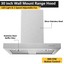 30in Wall Mount T-Shape Range Hood 900CFM Stainless Steel Stove Vent 3 ...