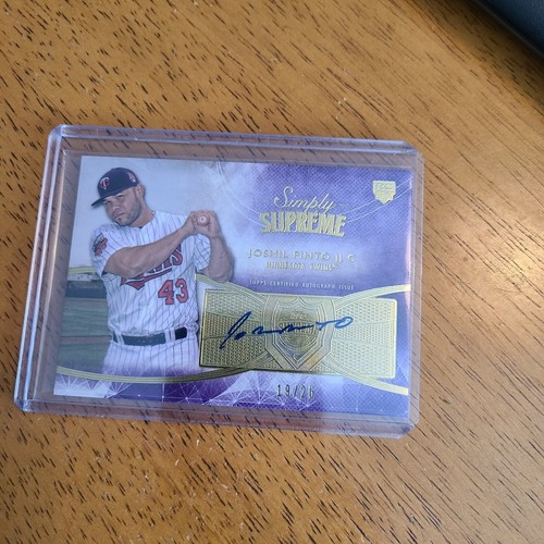 2014 Topps Supreme - Simply Supreme Autographs Purple #SSU-JP Josmil ...