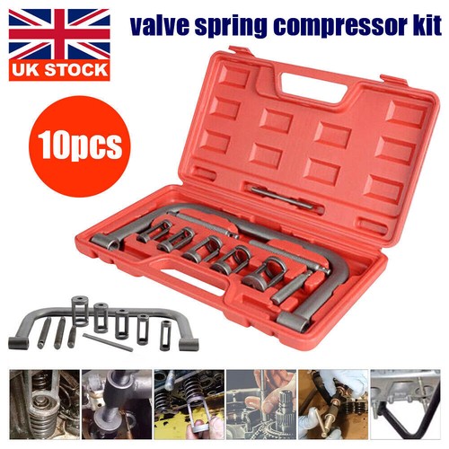 10Pcs Car Motorcycle Engines Valve Spring Compressor Kit Removal ...