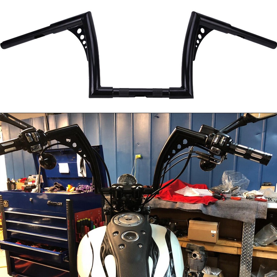 10" 12" 14" 16" 18" Ape Hangers Handlebar For Harley Sportster Softail ...