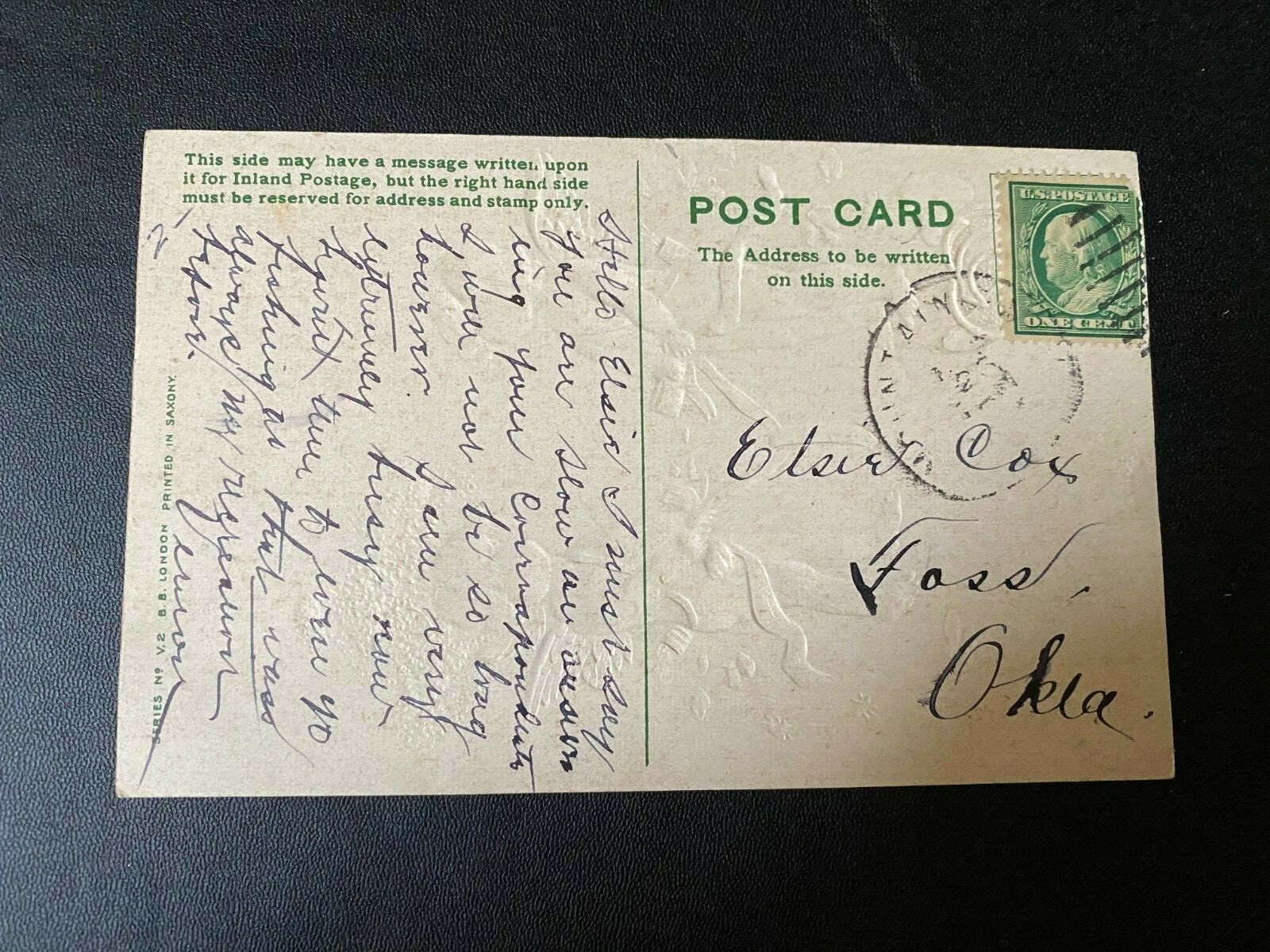 Vtg Cupid Whispered A Ring of Gold ~ Post Card ~ 1 Cent Stamp ...