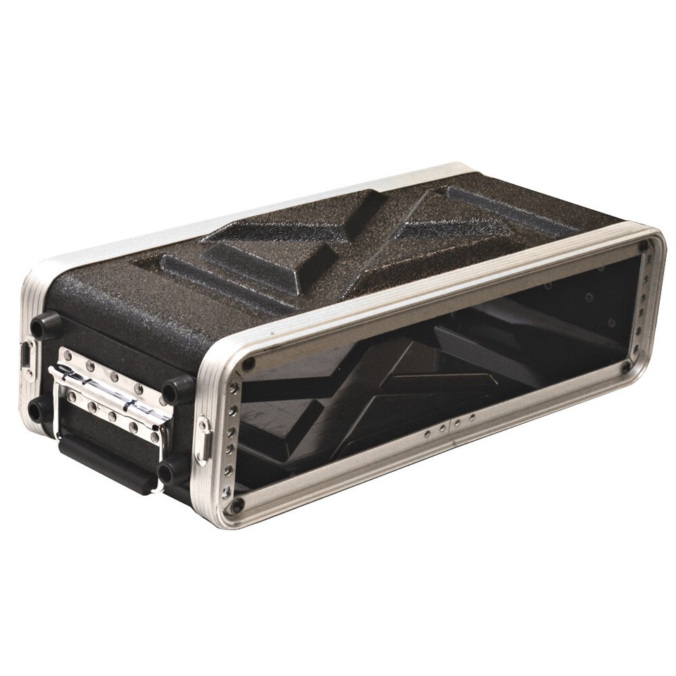 Lightweight 2 Space Compact ABS Rack Case - 2U PA DJ Shallow Rack Case ...