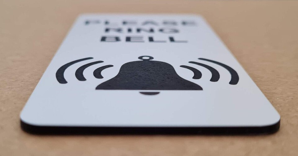Please Ring Bell Sign Plaque Door Doorbell Ding Dong Buzzer Chime | eBay