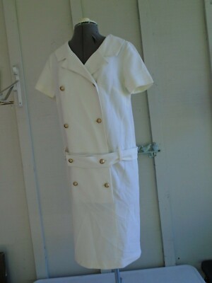 Camelon Vintage Dress Small Nautical Military Waitress Costume ...