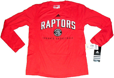 Toronto Raptors Adidas Kids Youth Red Long Sleeve Shirt sz. Medium 10 ...