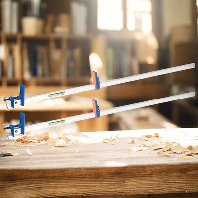 60" Aluminum Bar Clamp F Style Woodworking Wood Quick Grip Bar Clamps 2 ...