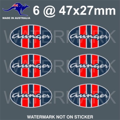 6 AUNGER MAG WHEEL CENTRE CAP STICKERS | eBay Australia