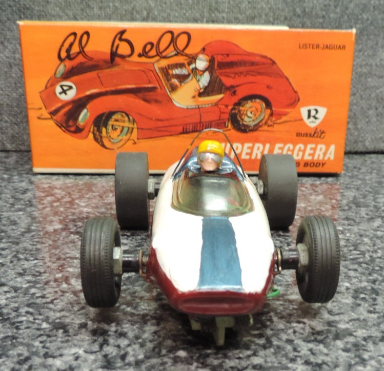 Vintage Russkit Lotus Slot Car 1/24th Box 1960's Custom Chassis Parts ...
