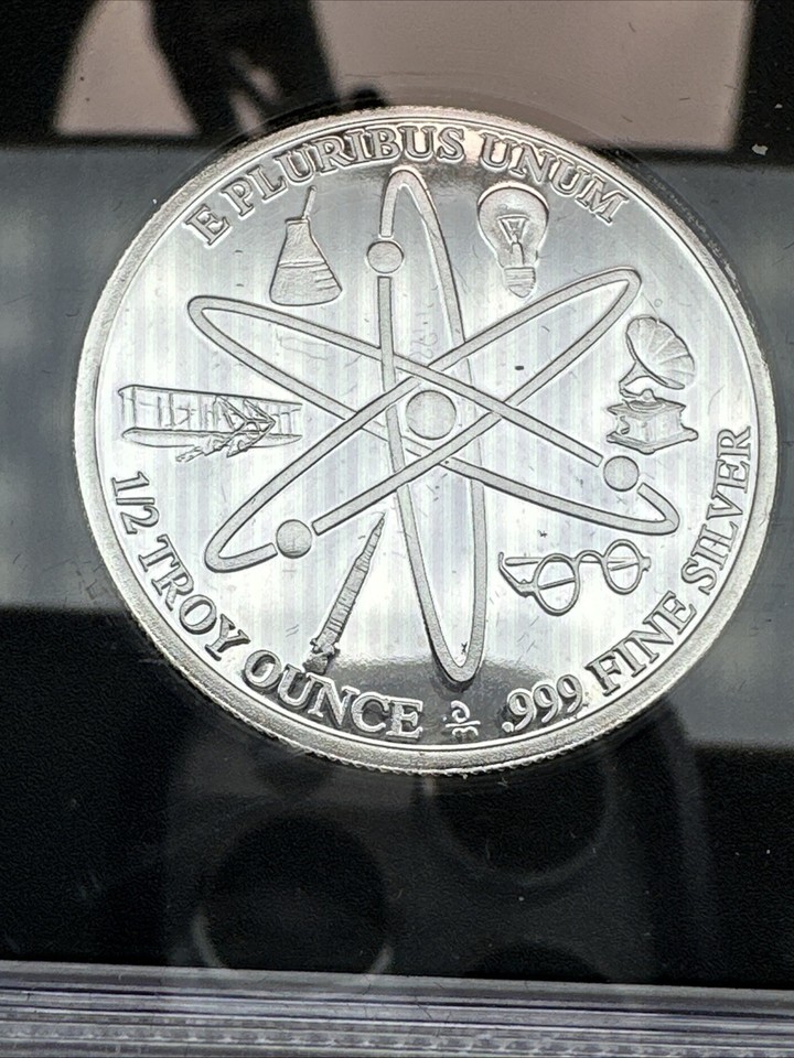 DANBURY MINT HISTORY SILVER BULLION COLLECTION 1/2oz Fine Erie Canal ...