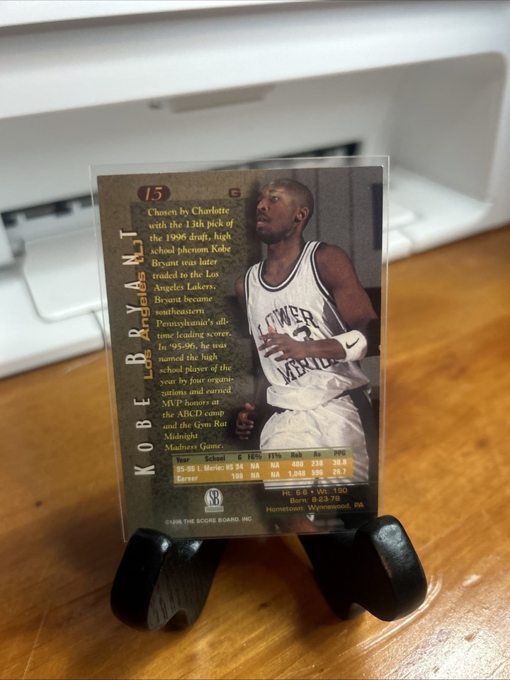 1996-97 Score Board Autographed Basketball - Kobe Bryant #15 (RC) | eBay