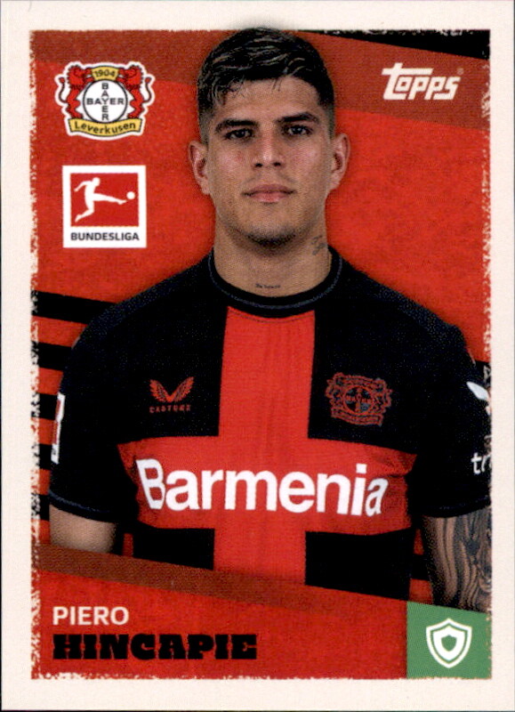 Topps Bundesliga 2023/24 - Sticker 266 - Piero Hincapie - Bayer 04 ...