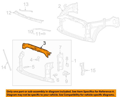 GM OEM 19-23 Sierra 1500 Radiator Support-Upper Tie Bar 84496229 | eBay