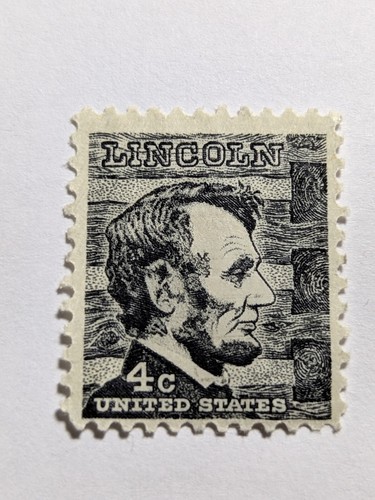 USA President Abraham Lincoln 4 Cent 4c US Postage Stamp Black | eBay