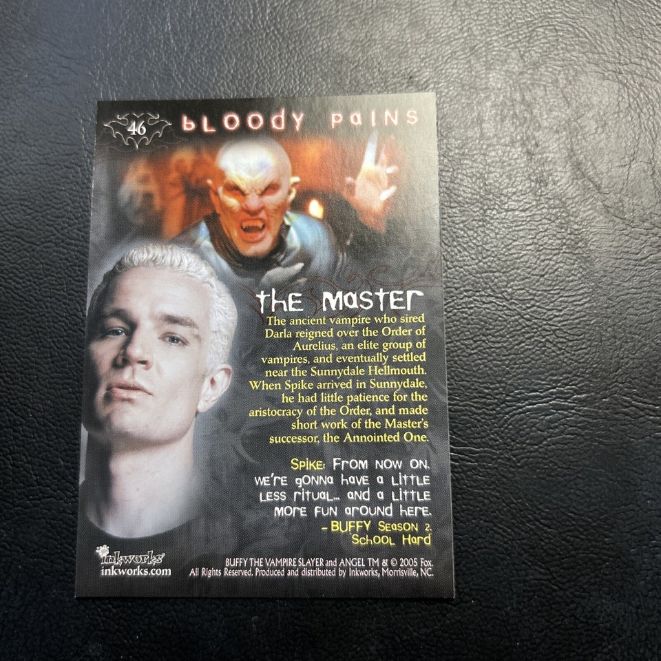 b9d Buffy The Vampire Slayer Spike Complete Story #46 The Master ...