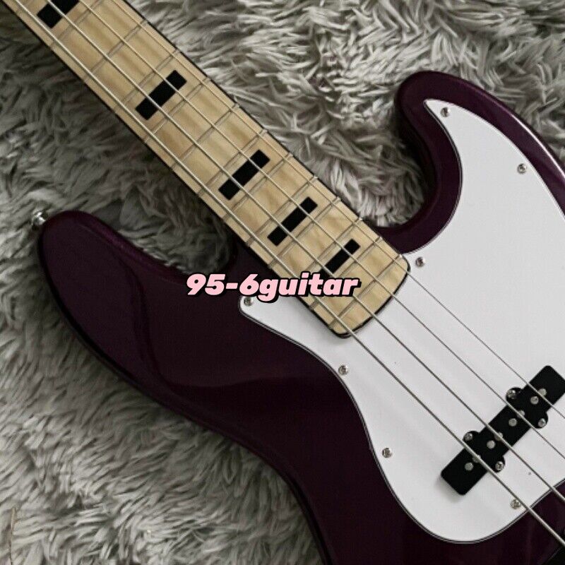 Matallic Purple 4 Stings JB Electric Bass Guitar SS Pickups Maple Neck ...