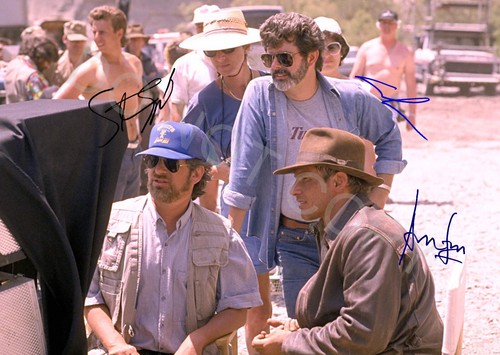 Harrison Ford George Lucas Steven Spielberg Indiana Jones Autograph ...