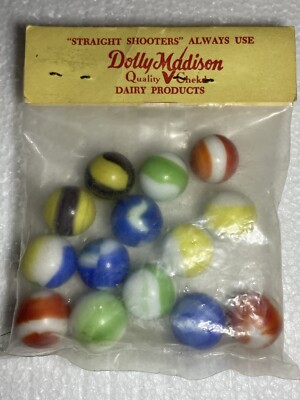 Dolly Madison Dairy Products Advertising Marble King Marbles Vintage ...