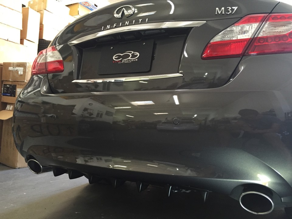 Infiniti M37 Sharkfin Rear Diffuser Pre-painted in matte black | eBay