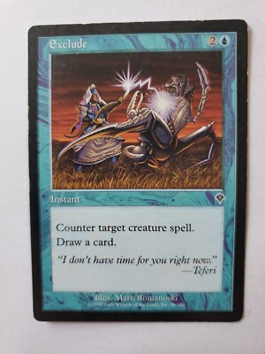MTG Magic The Gathering Card Exclude Instant Blue Invasion 2000 | eBay
