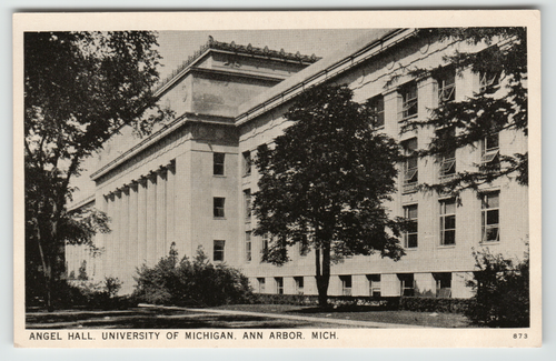 Postcard University of Michigan Angel Hall Arbor, MI | eBay