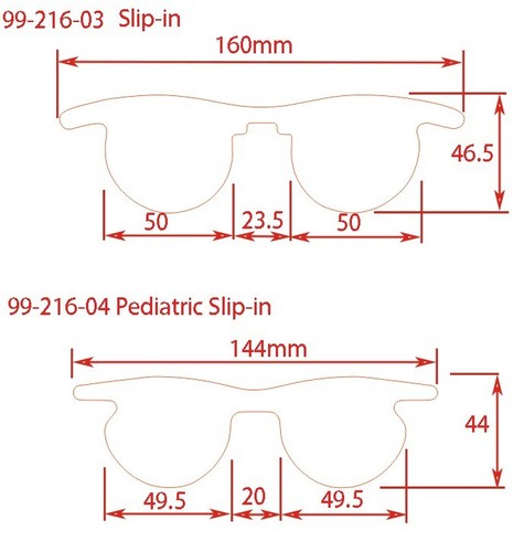 Post Mydriatic Spectacles Behind Glasses Slip-In Lens Big Size box of ...