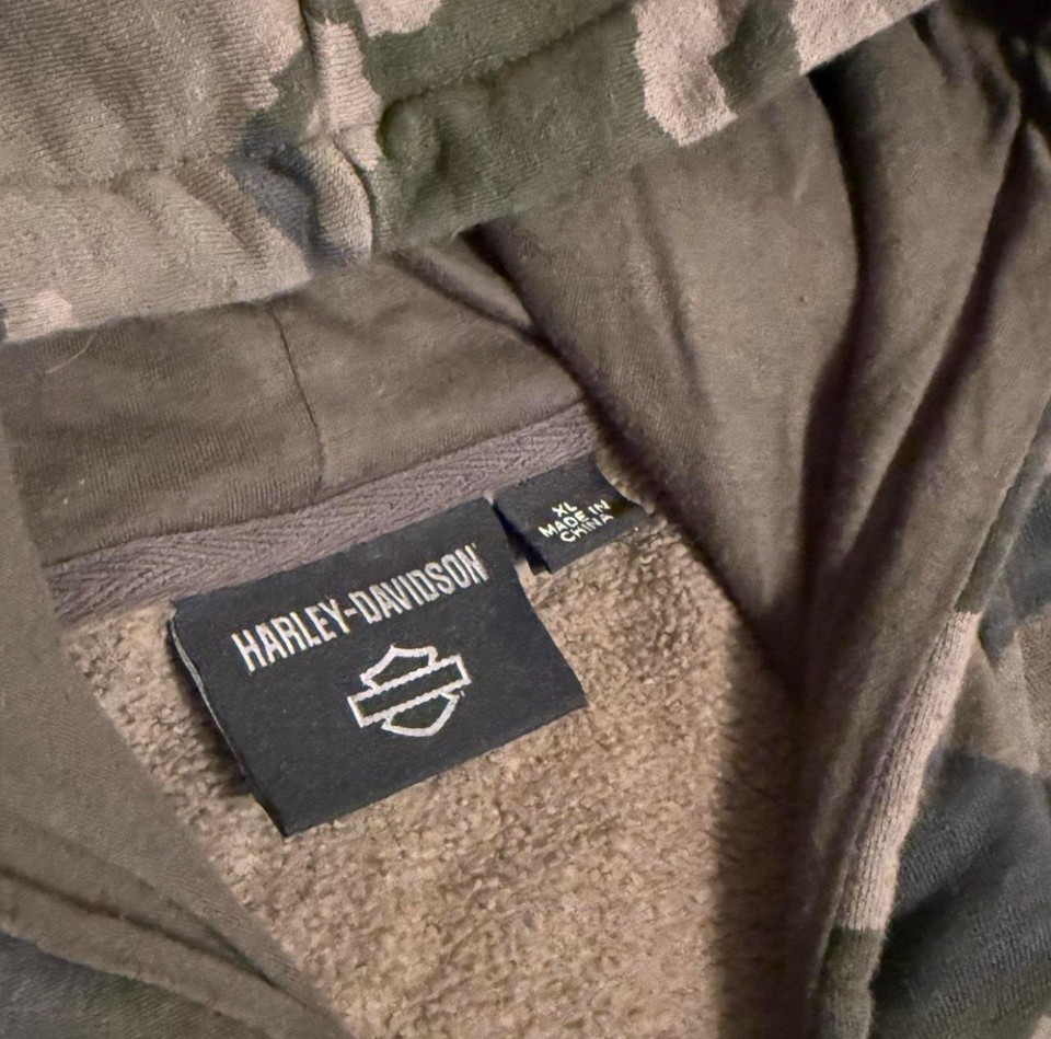 Harley-Davidson Herren Zip Hoodie Street Surplus Zip-Up 96781-23VM ...