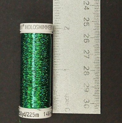 Sulky Holoshimmer Metallic Thread - Christmas Green #145-6018 Fly Tying ...