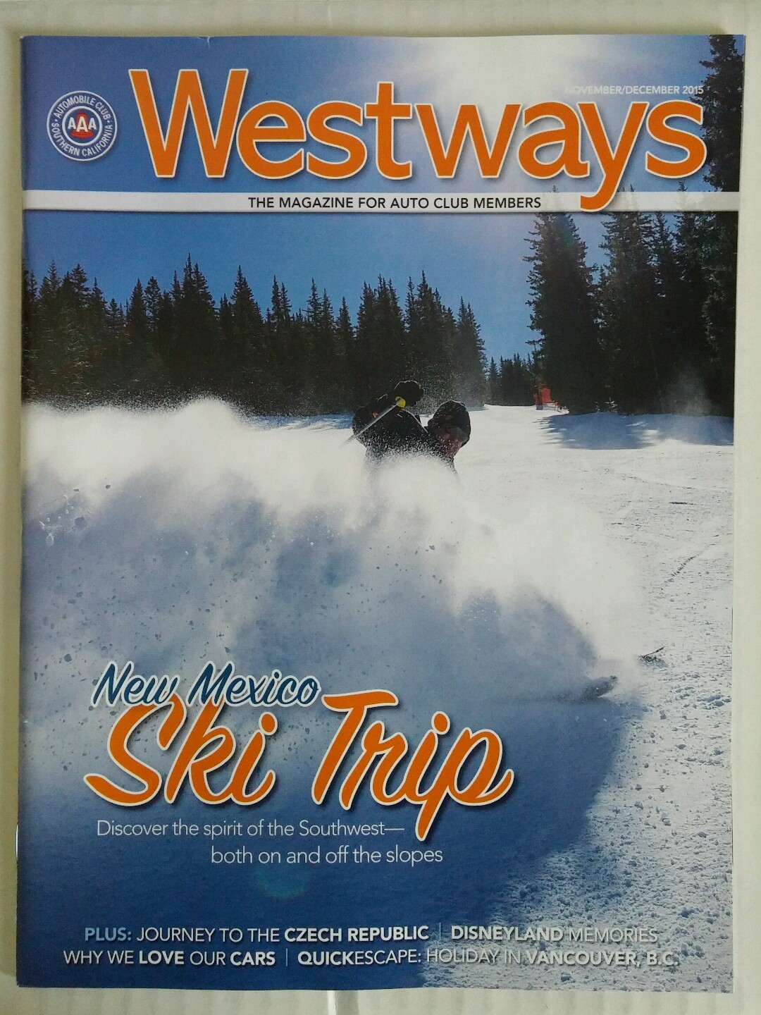 WESTWAYS Magazine for Auto Club Members "New Mexico SKI TRIP" Nov/Dec ...