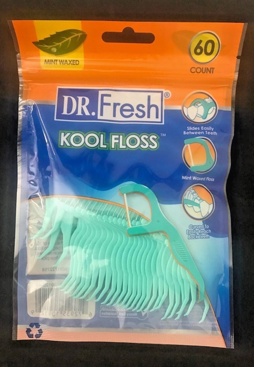 60 DR.Fresh Kool Mint Flavored Floss-Slid Easily Between Teeth | eBay