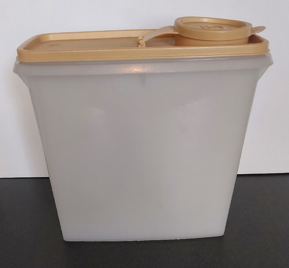 VINTAGE TUPPERWARE 469- 5 CEREAL KEEPER CONTAINER With FLIP TOP LID ...