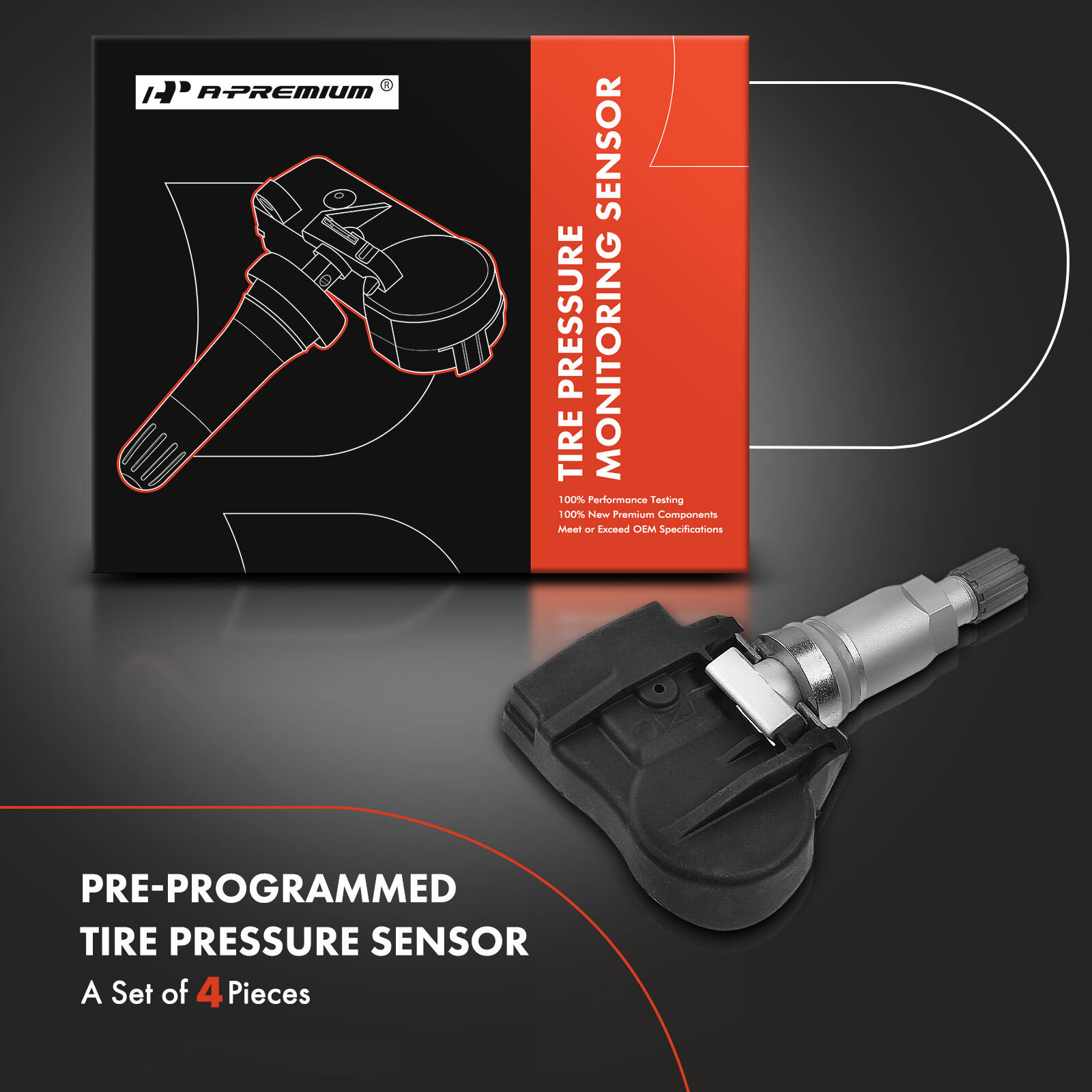 A-Premium 4x Tyre Pressure Sensors for BMW 520d 530d 528i 550i E39 F07 ...